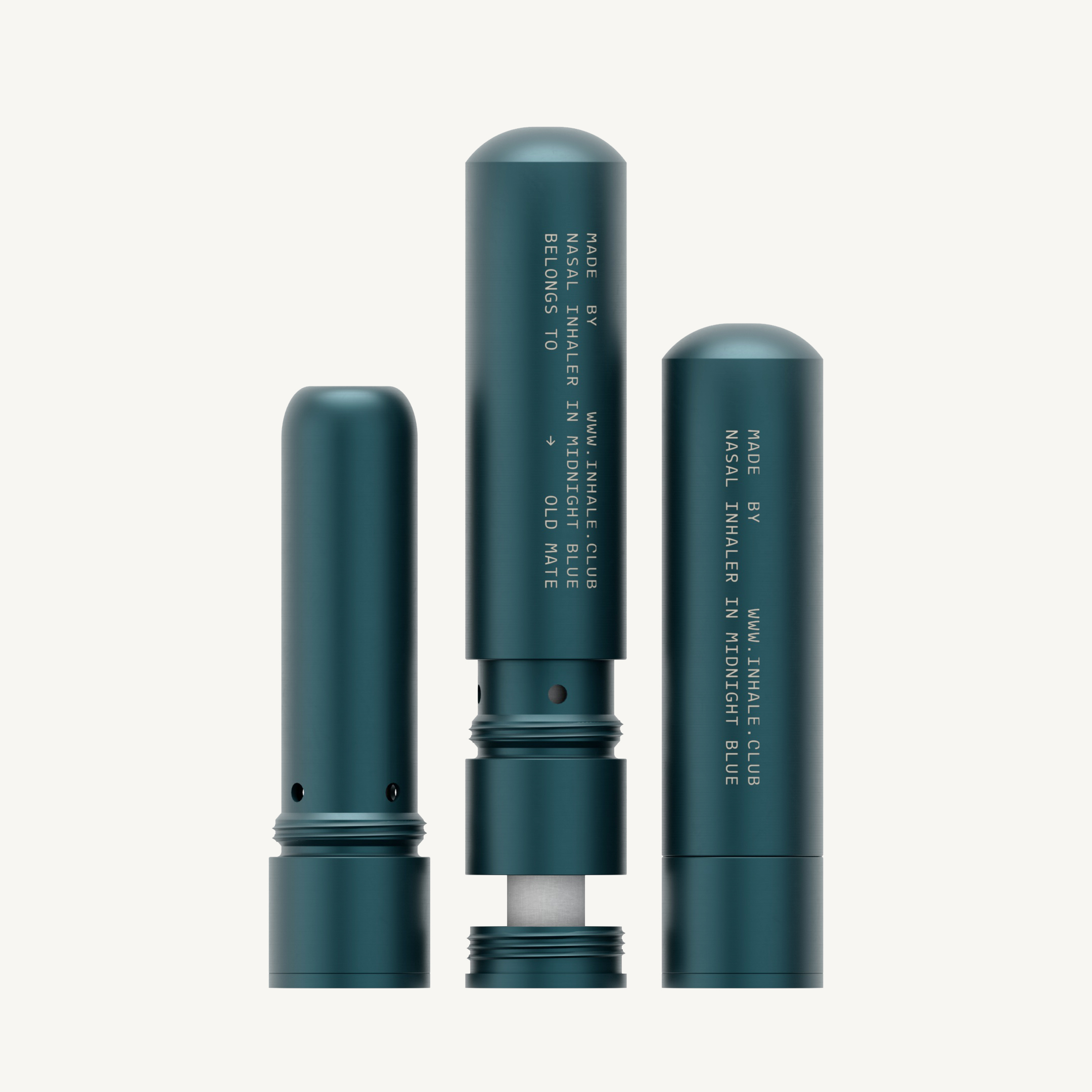 Midnight Blue Refillable Aluminium Nasal Inhaler | INHALE CLUB ...